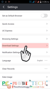 How to Change UC Browser Android Download Folder Location