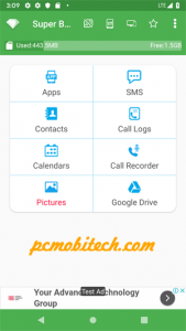 Backup all android smartphone data with super backup app.