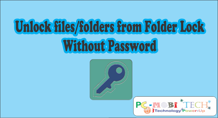 Unlock Password Protected Folders & Files from Folder Lock. Unlock Password Protected Folders & Files from Folder Lock.