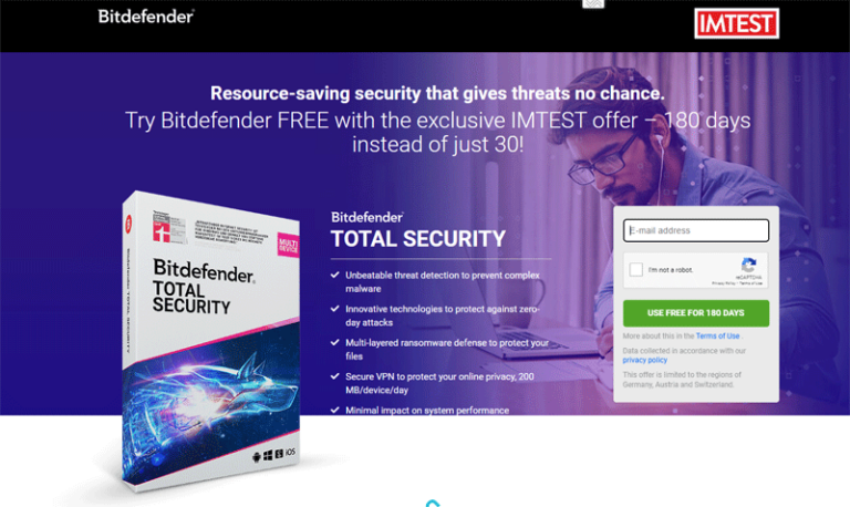 Get Bitdefender Total Security 2025 Free 180 days Trial