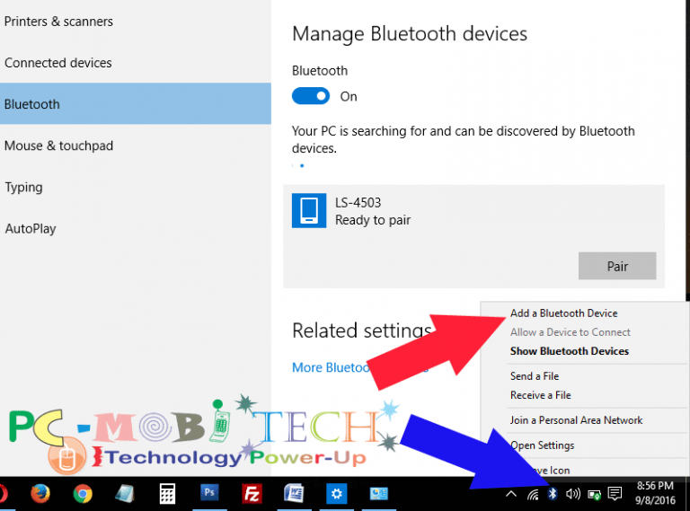 Share Android Smartphone Internet to PC via Bluetooth.