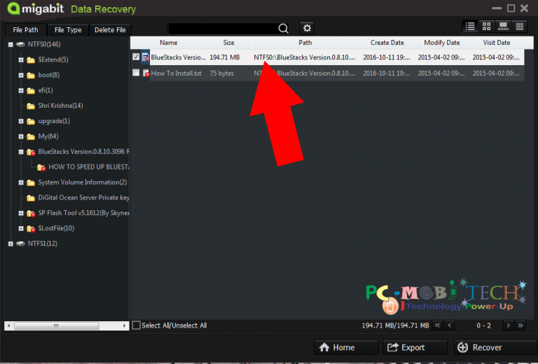 Amigabit Data Recovery Pro features preview