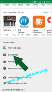 How to Report an Android app (error) bug to the app developer?